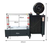 China US Food Industry High Table Auto Box Strapping Machine with PP Band 9-15mm 80kg Bearing Capacity for sale