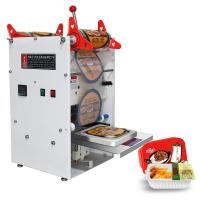 China Hand Pressure Takeaway Snack Box Manual Sealing Machine with Wood Packaging Material for sale