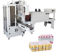 China Convenient Semi Automatic Plastic Bottle Can PE Film Shrink Wrap Packaging Machine for sale