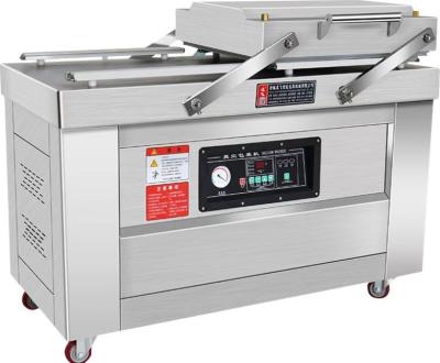 China Electric Driven Industrial Double Vacuum Chamber Sealer for Home Packaging of Chicken for sale