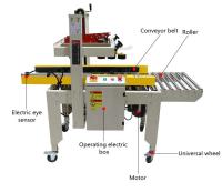 China Streamline Your Food Packaging Process Automatic Carton Case Sealing Strapping Machine for sale