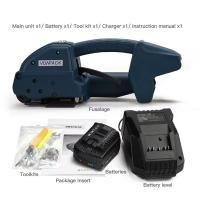 China Speed Strapping Machine For Pallet Tighten Speed 100-200mm/s 13-16mm PP PET Straps 7 KG for sale