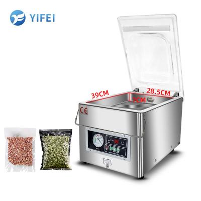 China Semi-Automatic Hardware Vacuum Sealer with Sealing Strip Size 260x10mm and 250W Power for sale