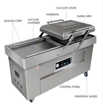 China CE Certified Double Groove Chamber Vacuum Sealer for Food and Meat Packaging Machine for sale