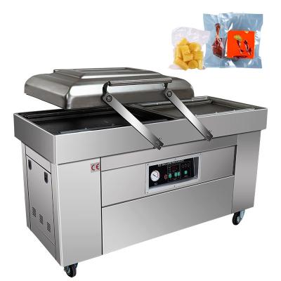 China Seafood Rice Meat Bacon Vegetable Vacuum Packing Machine Double Chamber Groove Other for sale