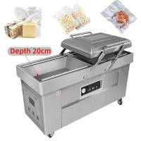 China Seafood Rice Meat Bacon Vegetable Vacuum Packing Machine Double Chamber Groove Other for sale
