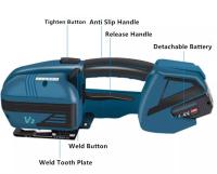 China Electric Strapping Tool For PP Pet Straps Advanced Automatic V2 Strapping Machine for sale