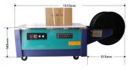 China Paper Packaging Semi Automatic High Low Table PP Poly Strapping Machine With CE Certified for sale