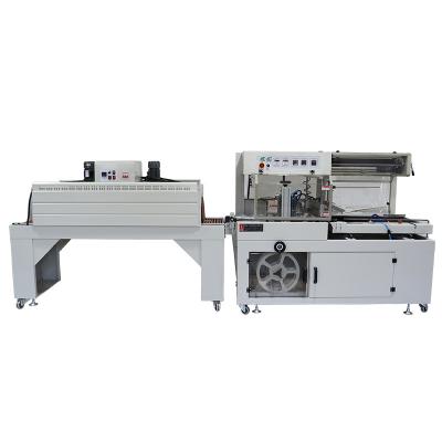 China PE Film Heat Cutting Sealing Bottle Carton Box Shrinking Sleeve Wrapping Packaging Machinery for sale