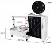 China Fully Automatic PP Belt Bundle Paper Carton Wrapping Strapping Machine for Min W8XH10cm Bundling for sale