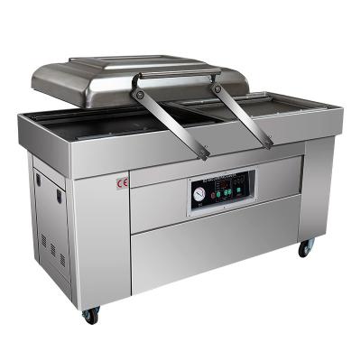 China Easy to Operate 2024 Stainless Steel Double Chamber Vacuum Packing Machine For Whole Chicken Long Fish With CE for sale