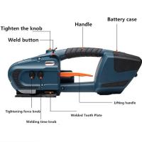 China PET Belt Waste Paper Bale Strapping Tool with Tension Force 600-3200N 47X20X30cm Size for sale