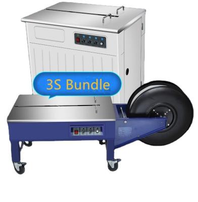 China Carton Box Packing Machine with Semi Automatic PP Band Strapping 750X550X460mm 220V for sale