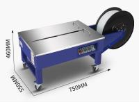 China High Desk Low Table Semi-Automatic Strapping Machine for PP Belt and Paper Carton Packing for sale