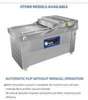 China 20m3/h Pump Rate Industrial Double Chamber Vacuum Sealer for Fruit and Noodle Sealing for sale