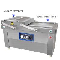 China DZ-600/700/800/2S Double Chamber Vacuum Sealing Machine for Water Oil Powder Granule for sale