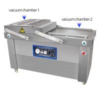 China DZ-400/500/600 2S-P Vacuum Sealer for Lamb Leg Steak Pork Belly Tenderloin Packaging for sale