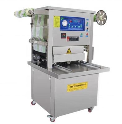 China 815mmx990mmx1670mm Auto Industrial Gas Flushing Meat Food Skin Map Tray Vacuum Sealer for sale