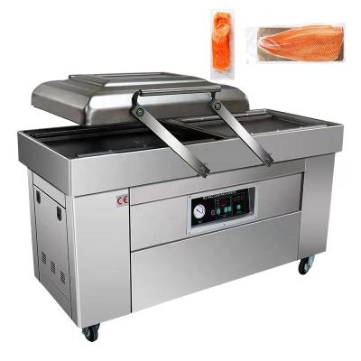 China Semi-automatic Commercial Double Chamber Vacuum Packer for Whole Chicken and Turkey for sale