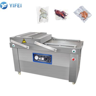 China Double Room Vacuum Packing Machine for Hamburg Burrito Roti Prata Cashew Pistachio Nut for sale
