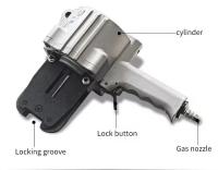 China FTL-S19 32mm Pneumatic Metal Band Steel Strapping Tensioner Tool for 0.6-1.2mm Strap Width for sale