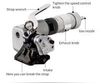 China FTL-S19 32mm Pneumatic Metal Band Steel Strapping Tensioner Tool for 0.6-1.2mm Strap Width for sale