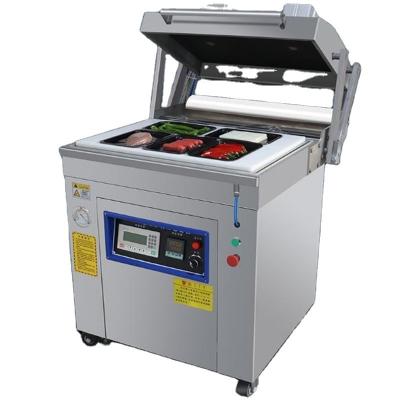 China 690*490mm Plate Size Thermoforming Vacuum Tray Seal Skin Packaging Machine for Durian for sale