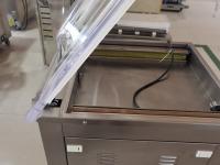 China Plastic Packaging Electric Driven Single Chamber Vacuum Sealer for Meat Rice Fish Food for sale