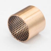 China Cylindrical Bronze Bearing Bushing With Graphite PVB090G for sale