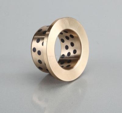 China JDB-20 Graphite Inlaid Oiless Gun Metal Bush Bearing 2 m/S Sliding Speed for sale