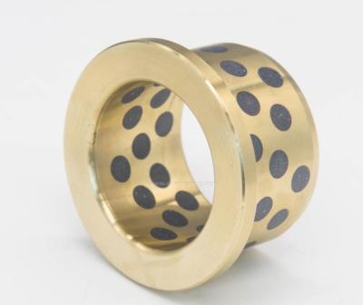 China Aluminium Graphite Plugged Bronze Bushings Self Lubricating Oilless Bearing for sale