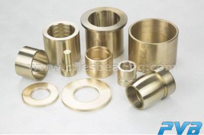 China Corrosion Resistance Cast Bronze Sleeve Bearings Machined CuZn25Al5 for sale