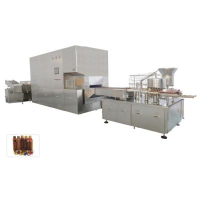 China Mini Glass Plastic Bottle Oral Liquid Filling And Capping Machine 20ml for sale