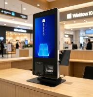 China 21.5 23.8 Inch Touch Screen Self Service Kiosk Food Ordering Kiosk for Restaurant Information Checking Payment Terminal Kiosk for sale