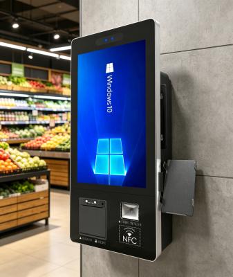 China All-in-One Payment Terminal with Receipt Printer & Barcode Scanner, Wind 10 POS System for Retail Store/Supermarket for sale