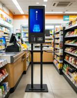 China Qr Code Scanner Payment Terminal Self Check in Kiosk Credit Card Payment Machine Information Kiosk Touch Screen for sale