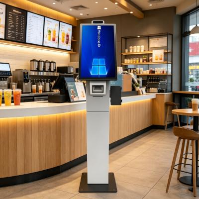 China Restaurants POS Terminal Ordering Kiosk Smart Digital Food Aluminum Kiosk Machine Service Payment Self-service Kiosk for sale