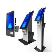 China All-in-one Self Checkout Payment Kiosk 21.5 Inch Touchscreen Retail Terminal with QR Code Scanner Thermal Printer and Face ID for sale