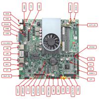 China 2025 DDR4 PC Board I3-8130U I5-8250U I7-8550U M.2 4K Dual-LAN I3 I5 I7 6COM Port Max 16G RAM Mini ITX mainboard with cpu for sale