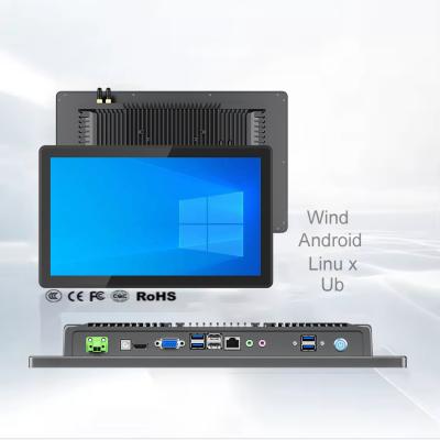 China Panel Pc 18.5 Inch IP65 Industrial Touch Screen Panel Pc Capacitive Tablet Wall Mount/VESA Fanless Industrial Touch Computer for sale