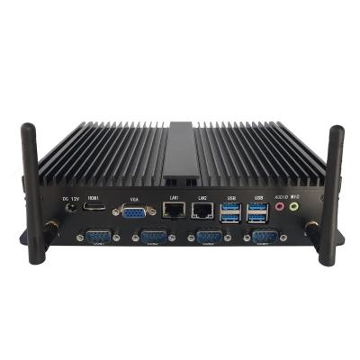 China 2026 Hot Sale Haswell-U I3 I5 I7 Mini Pc 4 Lan Port I5-8250U Industrial Mini Pc with Parallel Port for sale