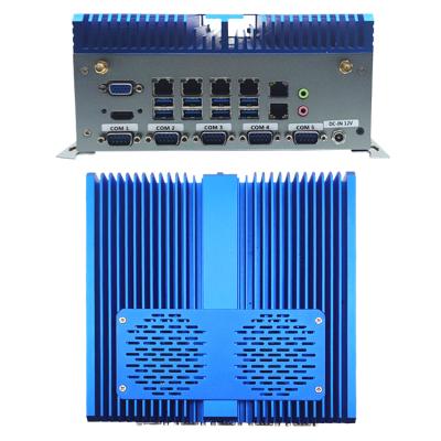China Industrial Pc Manufacturers with DC 12V/19V 2*SO-DIMM DDR4 the 9th Generation Core I7 Fanless Industrial Mini Pc 210 X 210 X 65 for sale