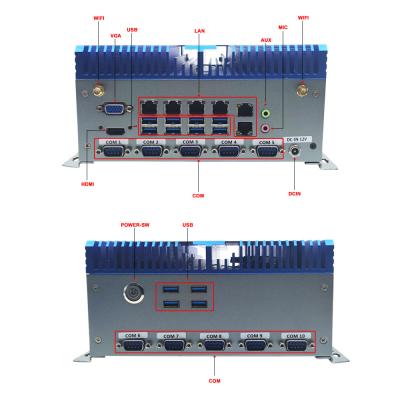China Micro amd Mini Computer Pc I5 10210U 6 Nic Port Win Linux Pfsense OS for Network Appliance Wireless WIFI Status SATA for sale