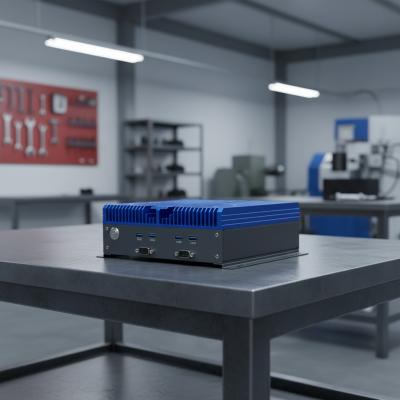 China Huiyuan DIN Rail Industrial PC Intel Core Ultra5/7 Series 125U Fanless Embedded Mini Computer Dual LAN X86 Stock Aluminium for sale