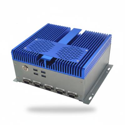 China Fanless Embedded Industrial Mini Computer Supporting I3/I5/I7 CPUs Dual LAN 2x DDR4 SO-DIMM Slots Serial/Parallel Ports Stock for sale
