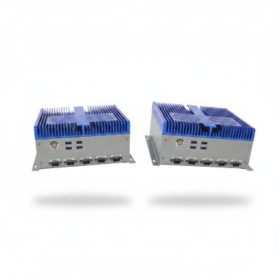 China Fanless Industrial Embedded PC Intel Core I3/i5/i7 256GB Storage Dual LAN COM Parallel Ports 2 DDR4 Slots Harsh Stock for sale