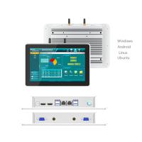 China 12/10/7 Inch Fanless Integrated Front Panel Pc Case I3 I5 I7 Industrial Ip65 Industrial Capacitive Touchscreen Embedded Panel Pc for sale