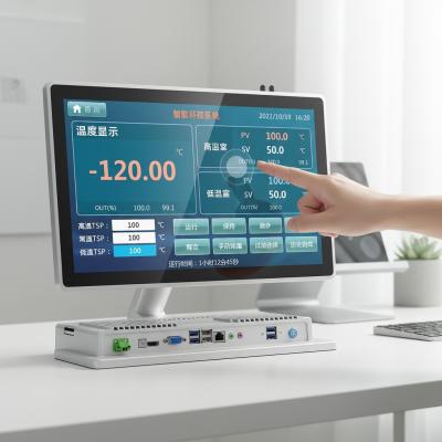 China New 10.1 15.6 21.5 Inch Narrow Bezel Panel Mount Monitor USB Capacitive Touch Screen IP65 Waterproof Industrial Monitor for sale