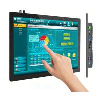 China Customized Industrial PC 256G 8/15.6/18.5/21/32 Inch All in One Pc Ip65 Linux Win10 Industrial Monitor Wall Mount Touch Panel PC for sale