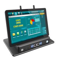 China Industrial Fanless Aluminum Alloy Huiyuan Brand Panel PC 10-Point Multi-Touch 1920x1080 Resolution Supports Android/Windows OS for sale